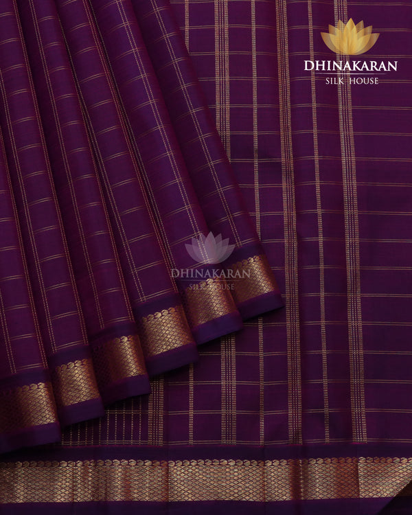 Brinjal Coloured Kajivaram-sar2322